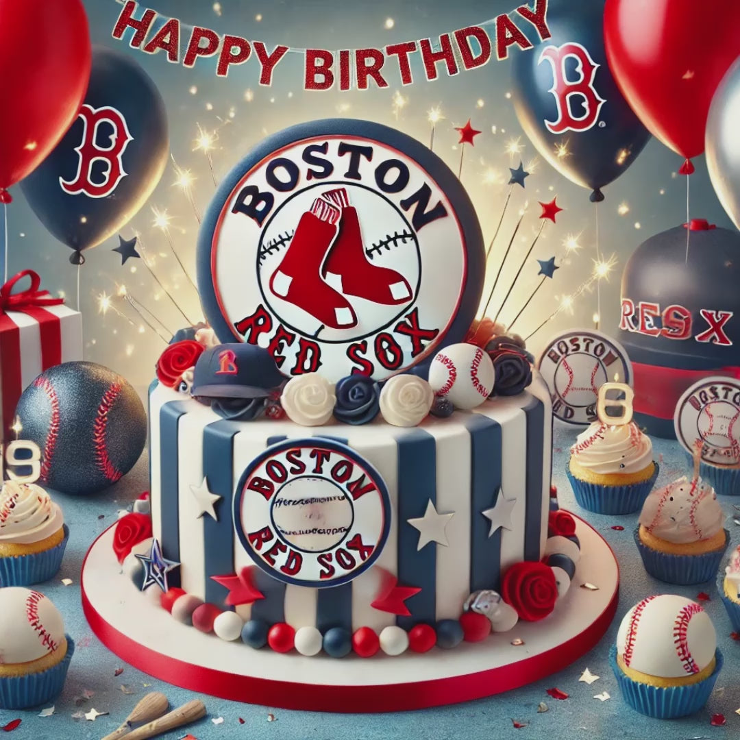 Baseball Happy Birthday Boston Red Sox Supporter – GreetBay