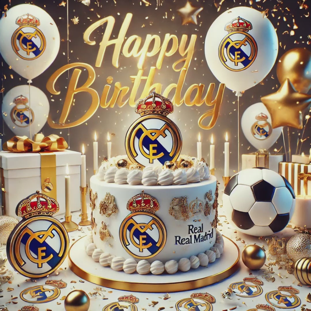 Football Happy Birthday Real Madrid Fan Video Card – GreetBay